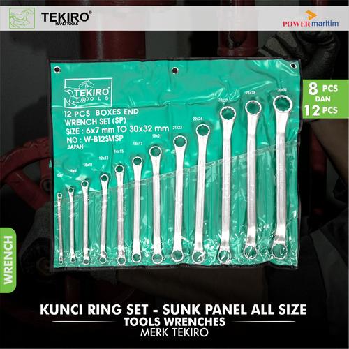 Jual Kunci Ring Set Sunk Panel Merk Tekiro Box End Wrench Set Sunk ...