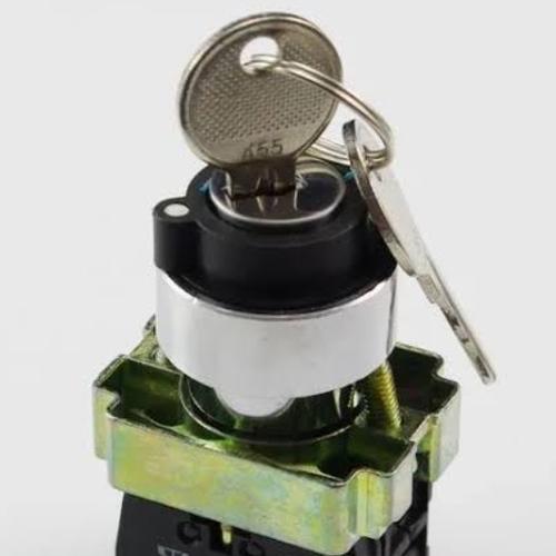 Jual Fort Key Switch 2Posisi 3Posisi 22mm Stay Put LAY5BG21 / Selector ...