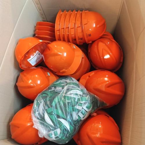 Jual Helm Safety MSA Lokal Orange + Fastrack / Safety Helmet Original ...