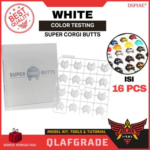 Jual Color testing sample warna cat Super Corgi Butts - white / putih ...