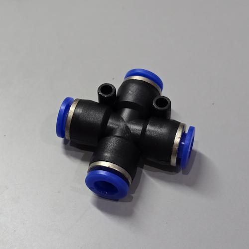 Jual Fitting Konektor Cross 6 mm Plus + Silang Joint Pneumatik ...
