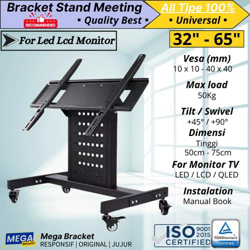 Jual Bracket Standing TV 32 40 43 50 55 60 65 Inch Stand Meeting Room ...
