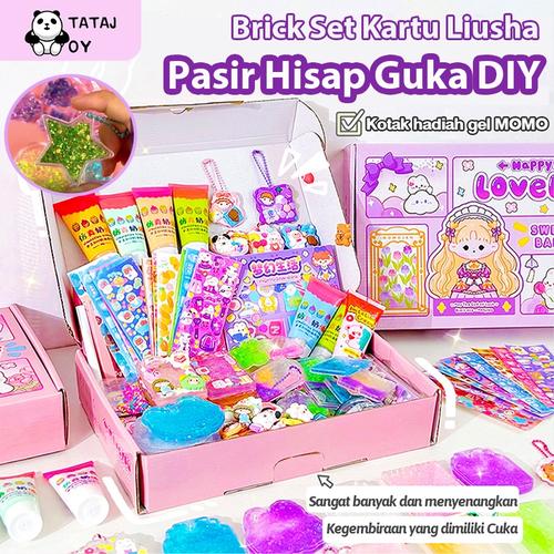 Promo Tatajoy Guka Set DlY Pasir Hisap Guka DIY Gantungan Kunci Akrilik ...