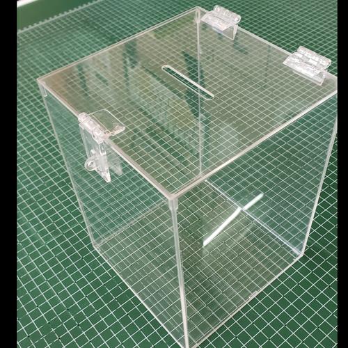 Promo KOTAK AMAL / KOTAK SARAN AKRILIK KOTAK TIPS TRANSPARAN ACRYLIC ...