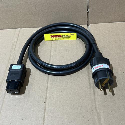 Jual Kabel Power C19 Europe tebal 3x 2.5mm 16A 250 Volt 3x2,5mm Cable ...