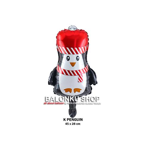 Jual Balon Foil Pengiun Santa / Balon Santa Pengiun Mini / Balon Natal ...