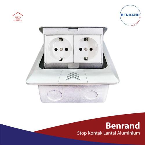 Jual Stock Kontak Lantai Aluminium Benrand isi double stock kontak EU ...