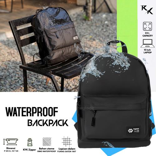 Promo Tas Ransel Pria Wanita Sekolah Kuliah Backpack Waterproof Anti ...