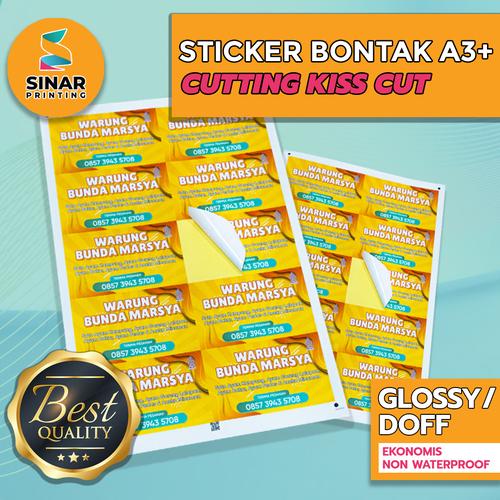Jual SINAR PRINTING - STICKER LABEL BONTAX KISS CUT CUSTOM - STIKER ...