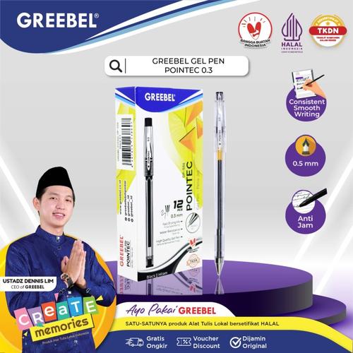 Jual GREEBEL GEL PEN GP-506 POINTEC 0.3 /Pen/Pulpen/gel pen utk atk kantor - Kota Banjarmasin ...