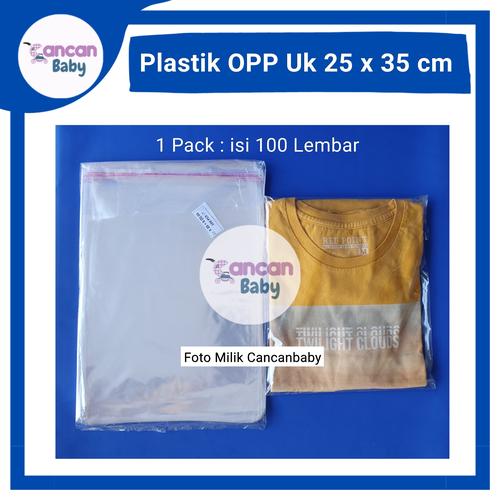 Promo Plastik OPP Kaca Lem uk 25x35 cm Packing Baju Garment Daster isi ...