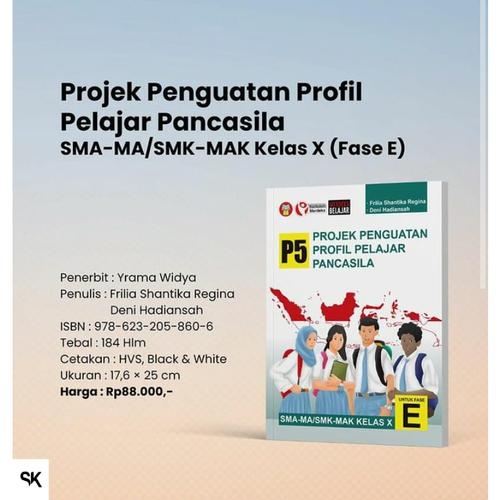 Promo BUKU PROJEK PENGUATAN PROFIL PELAJAR PANCASILA/P5 UNTUK GURU DAN SISWA SMA/MA/SMK/MAK ...