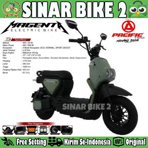 Jual Sepeda Listrik PACIFIC MAGENTA 650 Watt Electric E Bike - Deep ...