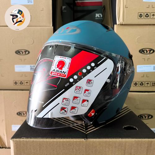 Jual Helm Half Face KYT NFJ Solid Polos Emerald Green ORIGINAL - M ...