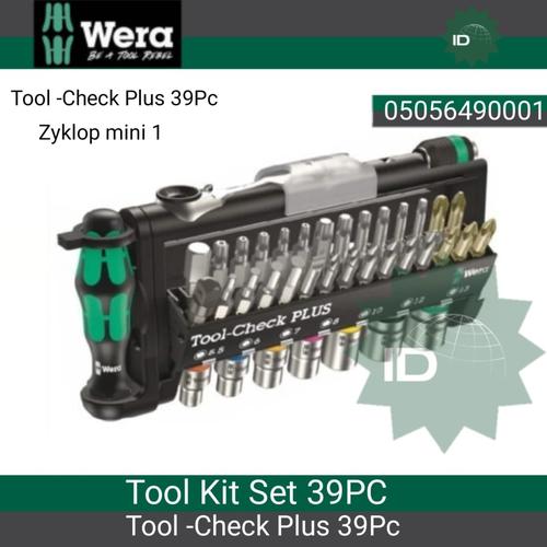 Jual Tool Kit Set Wera 05056490001 Tool-Check PLUS Zyklop Mini - 39 Pcs ...
