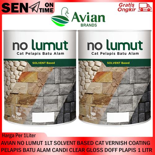 Jual AVIAN NO LUMUT 1LT SOLVENT BASED CAT VERNISH COATING PELAPIS BATU ...