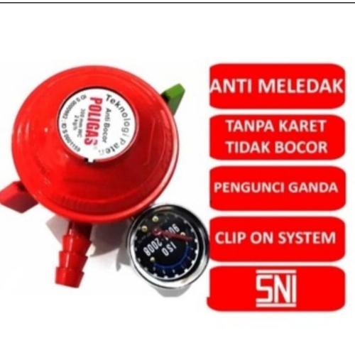 Jual poligas regulator tekanan rendah meter double lock, SNI - Jakarta ...