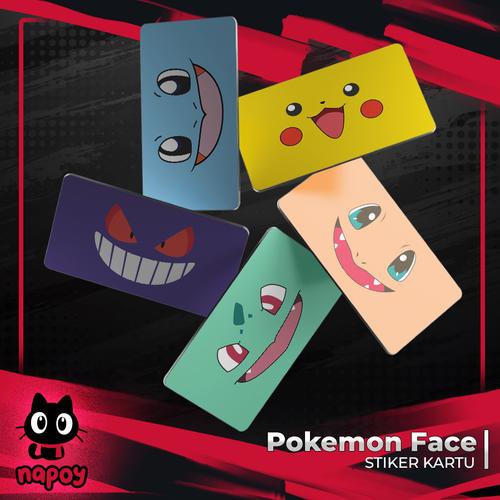 Jual Stiker Sticker Kartu Atm Skin Card Edisi Pokemon Face - Pikachu ...