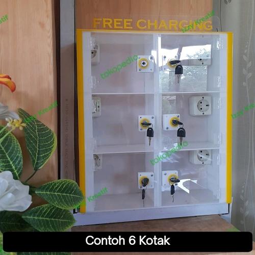 Jual Box Charger tempat cas hp akrilik - 20x15x15, tanpastopkontak ...