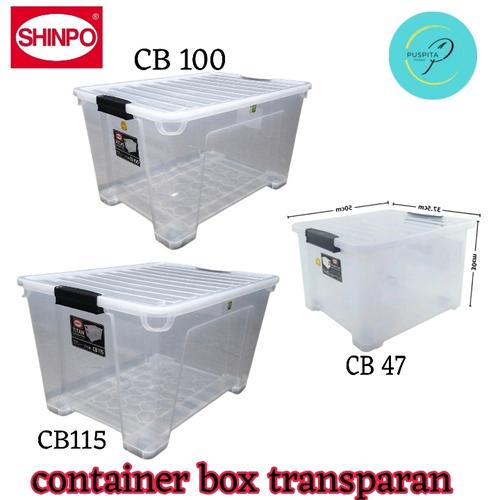 Jual CONTAINER BOX PLASTIK SHINPO TRANSPARAN VARIAN (GRAB,GOJEK & KARGO ...