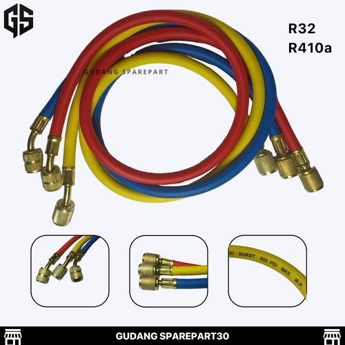 Jual Selang Manifold R32 R410a Set Isi 3 Panjang 90cm (800Psi) - Kota ...