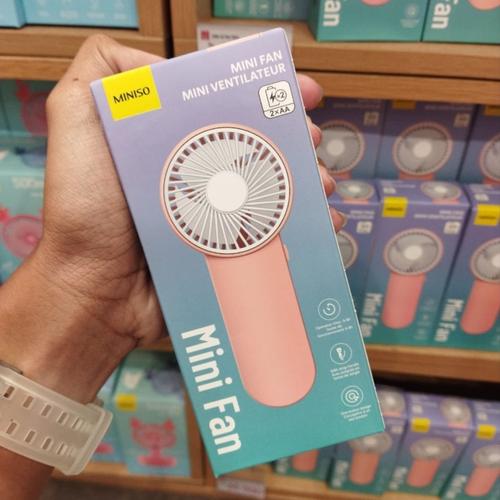 Jual Miniso AA Battery Operated Handheld Fan Model: ZBO73 Portable ...