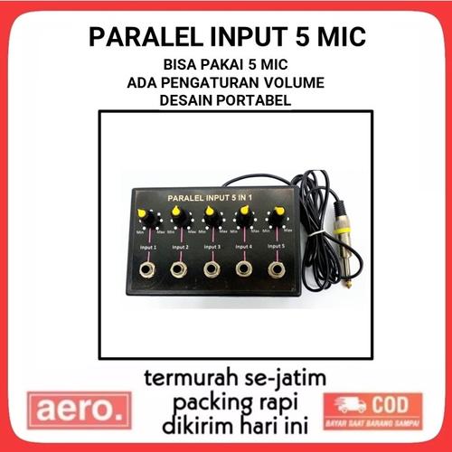 Jual Paralel Input 5 In 1 Mic Microphone - impor - Kab. Ponorogo - aero ...