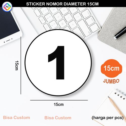 Jual Sticker Nomor Besar 15CM, Label Angka Besar, Stiker Label Jumbo ...