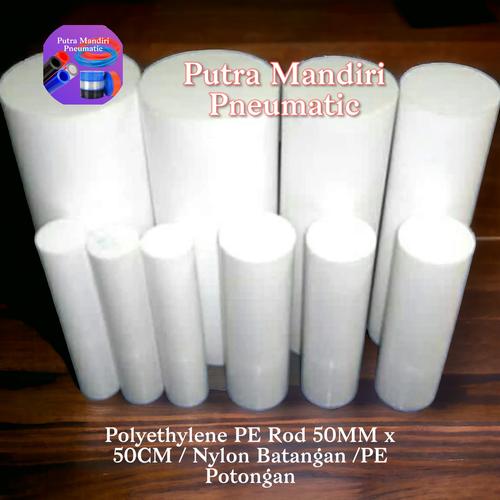 Jual Polyethylene PE Rod 50mm x 50cm / Nylon Batangan /PE Potongan ...