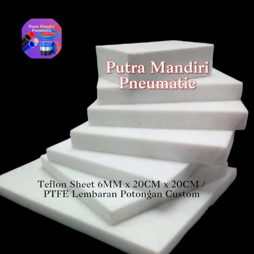 Jual Teflon Sheet 6mm x 20cm x 20cm / PTFE Lembaran Potongan Custom - Jakarta Barat - Putra ...