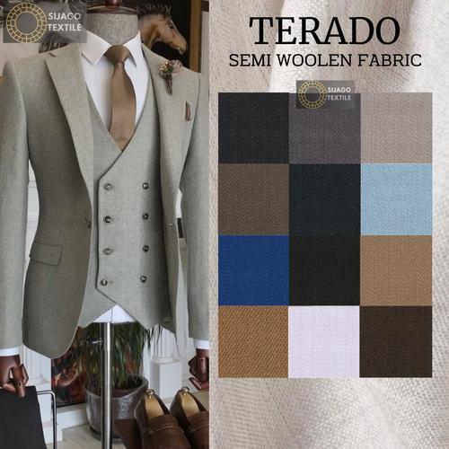 Jual Kain SEMI WOOL TERADO - Bahan Meteran untuk kemeja, celana dan ...