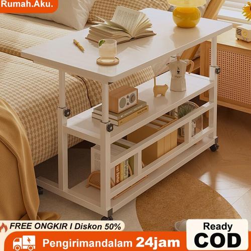 Jual Meja Laptop Adjustable Dengan Roda Meja Meja Belajar Portable Meja ...