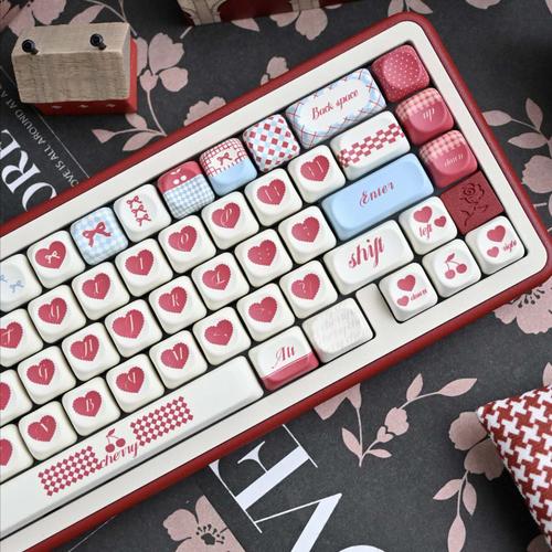 Jual Mint Cherry MOA Profile PBT Dye Sub Keycaps - Kota Tangerang ...