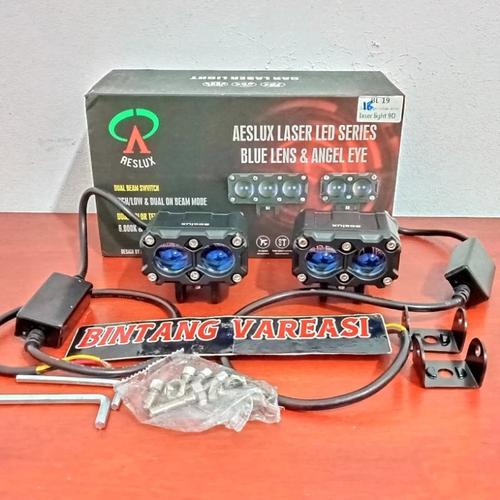 Jual LAMPU SOROT LASER SQL 2 MATA AESLUX BL-19 PUTIH KUNING & DEMON ...
