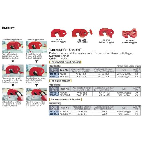 Jual PANDUIT Circuit Breaker Lockout (With Torque) PSL-CBILNT - Kab ...