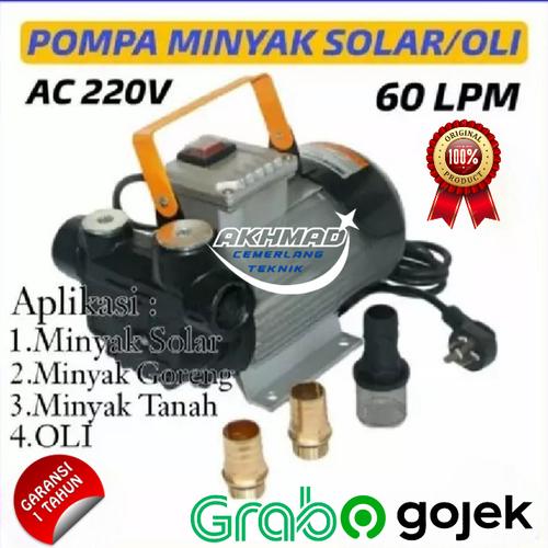 Jual Pompa minyak elektrik listrik 220V 1inch Pompa Transfer Solar/oli ...