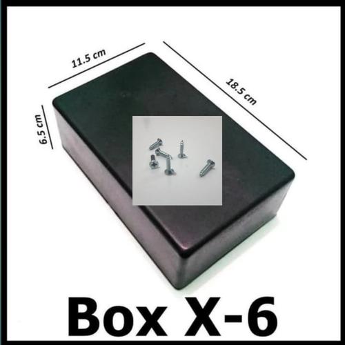 Jual Box Hitam X6/Box Hitam Plastik X6 Plus Skrup - Tanpa Skrup ...