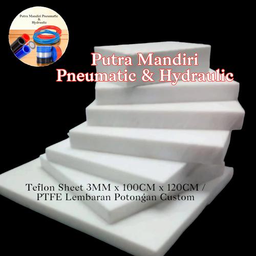 Jual Teflon Sheet 3mm x 100cm x 120cm /PTFE Lembaran Potongan Custom - Jakarta Barat - Putra ...