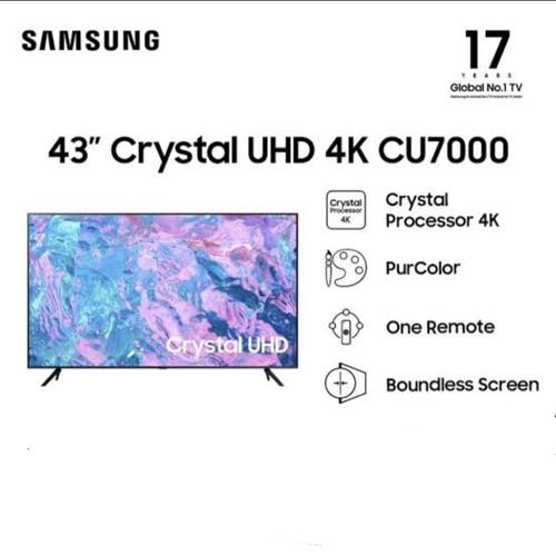 Jual Samsung LED Smart TV Crystal UHD 4K 43 inch 43CU7000KXXD - Kota ...