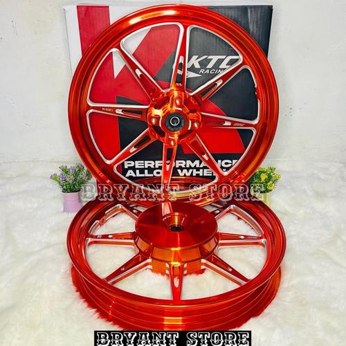 Jual VELG KTC RACING ORIGINAL HYPERCHROME TWO TONE CNC RING 14 ALLOY ...