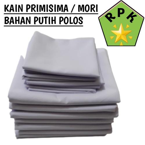 Jual kain mori primisima putih polos - putih polos, 100cmx150cm - Kota ...