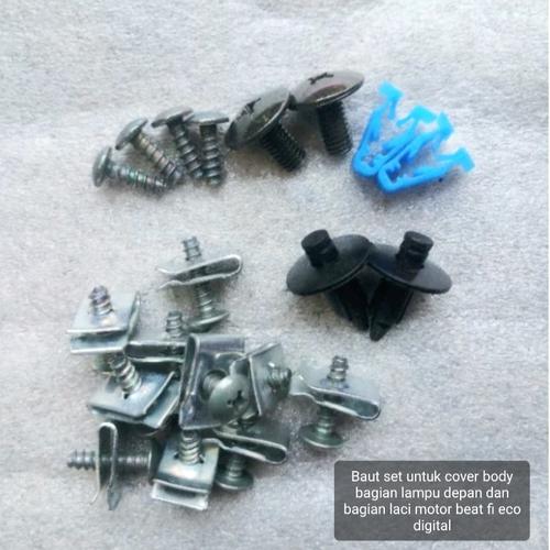 Jual BAUT SET UNTUK COVER BODY BAGIAN LAMPU DEPAN DAN BAGIAN LACI MOTOR ...