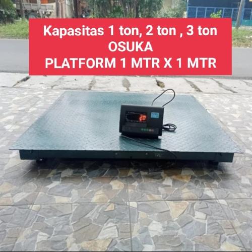 Jual Floor Scale Digital 1 ton, 2 ton, 3 ton ukuran 1mtr x 1 mtr Osuka ...