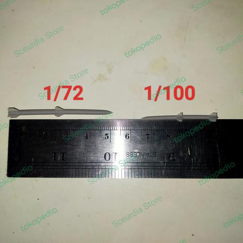 Jual resin 3d print rudal AIM-120C 1/72 mokit model kit militer pesawat ...