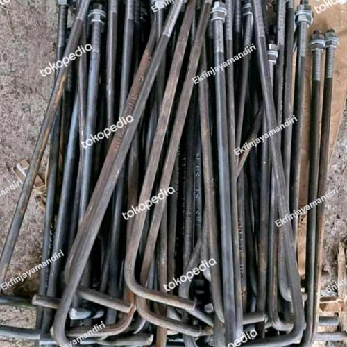 Jual angkur L besi beton 7/8 x 80cm x 10cm 2mur+2ring plat besi beton ...