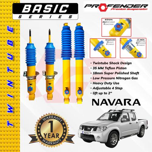 Jual [BASIC] Aksesoris Suspensi Shockbecker PROFENDER Twintube 4 Steps - Nissan Navara D40 NP300 ...