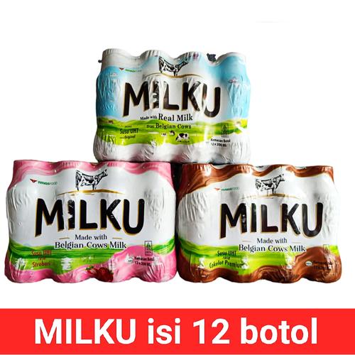 Jual Susu UHT MILKU 200ml 1 pak isi 12 botol - Original - Kota Bogor ...