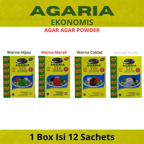 Jual Agaria Agar Agar Ekonomis Berserat tinggi 1 Box Isi 12 Sachets ...
