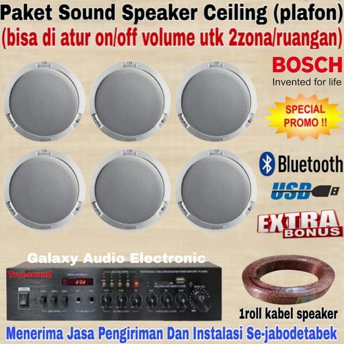 Jual Paket sound speaker ceiling Bosch 2 zona/ruangan isi 6unit - TANPA INSTALASI - Jakarta ...