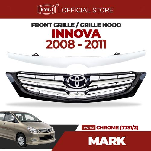 Jual EMGI - Front Grille Hood Lis Innova 2008 2009 2010 2011 Chrome ...